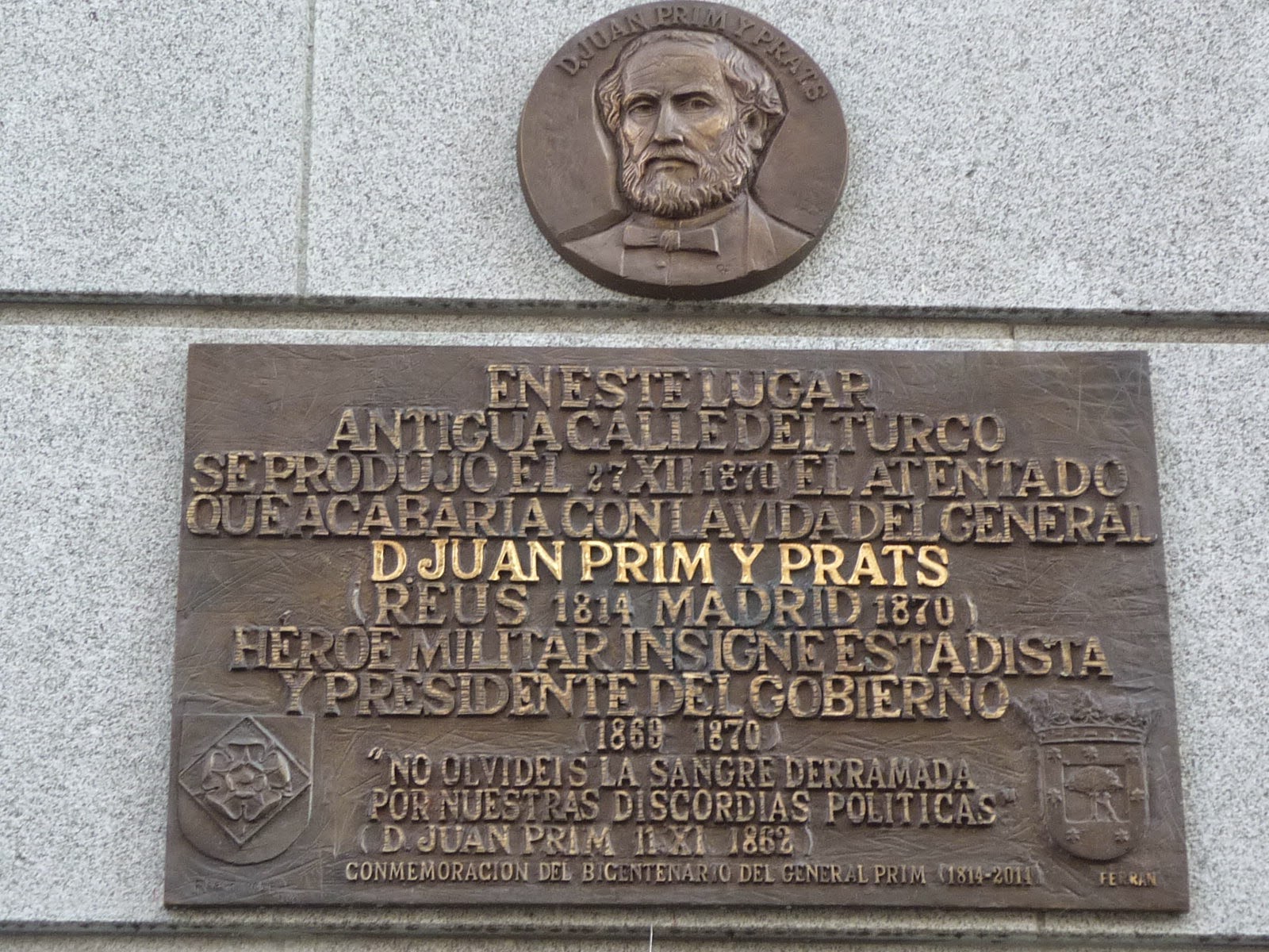 Tal día como hoy en Madrid...: 27 Diciembre 1870 el General Prim sufre ...