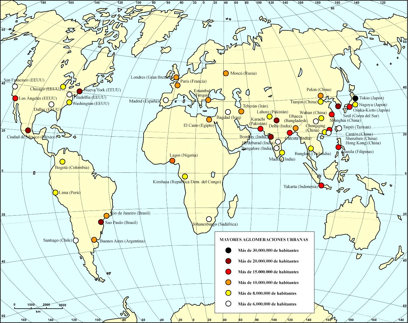 Atlas Geográfico: El mundo