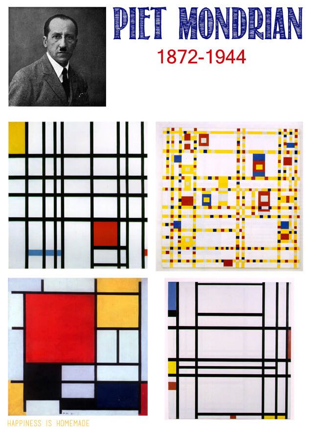 Waitsfield Elementary Art: Mondrian two ways