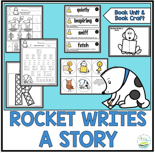 ROCKET WRITES A STORY BOOK UNIT AND CRAFT ~ Book Units by Lynn