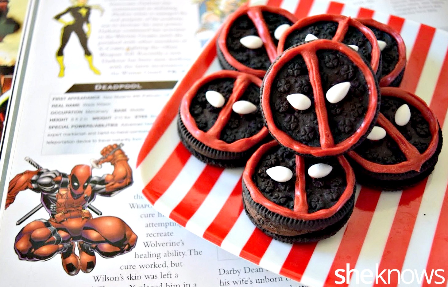 Sugar Swings! Serve Some: Marvel's Deadpool No Bake Cookies