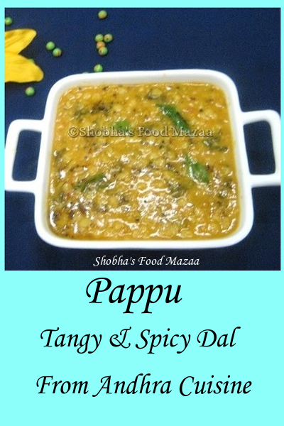 Shobha's Food Mazaa: ANDHRA PAPPU
