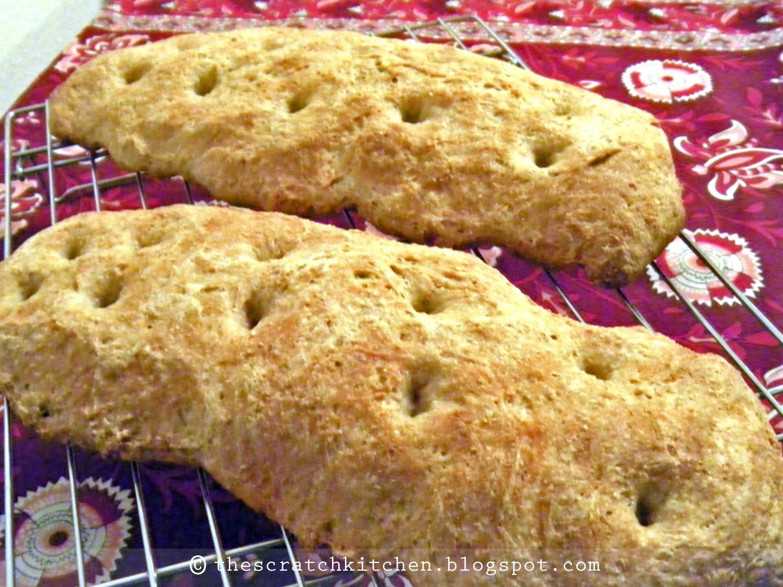 the scratch kitchen: Whole Wheat Ciabatta Bread