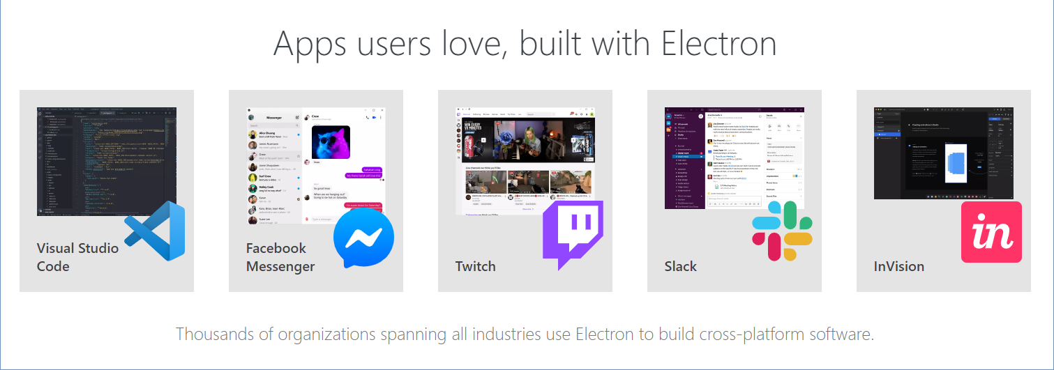 Electron Framework For Creating GUI Based Desktop Applications