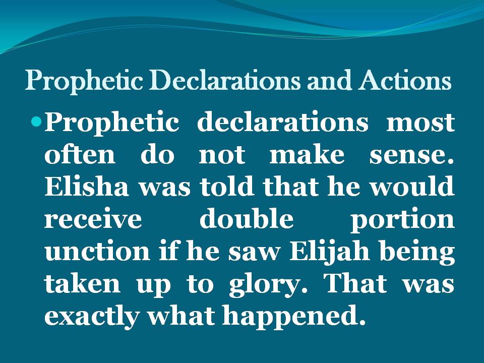 Healing Streams: Prophetic Declarations and Actions