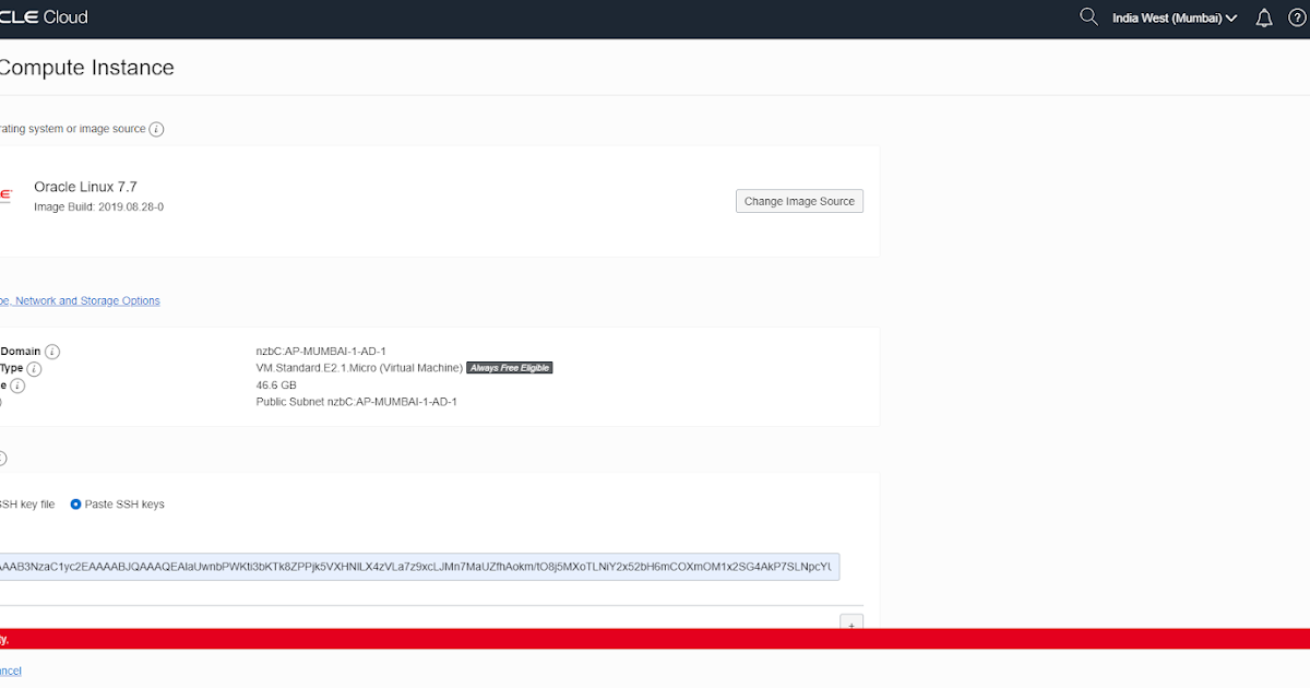 Oracle DBA Quick Notes: out of host capacity : Oracle Cloud Infrastructure Oracle DBA Quick Notes: out of host capacity : Oracle Cloud Infrastructure