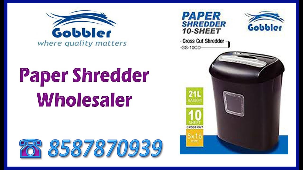 GOBBLER PAPER SHREDDER