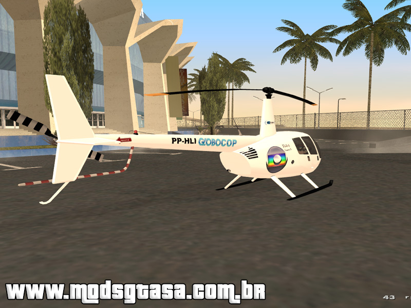 Mods GTA San Andreas: Helicoptero R44 raven II GLOBOCOP