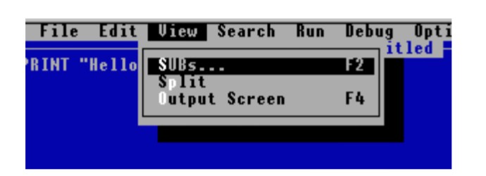 QBasic Interface and Functions ~ ELITCODE - Learning Starts Here