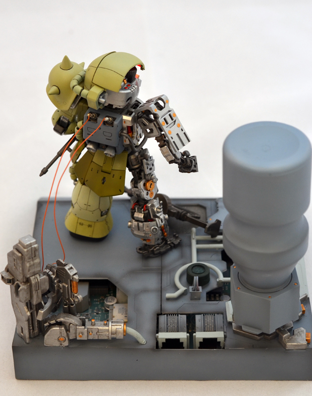 SD Zaku II with inner frame Custom Build