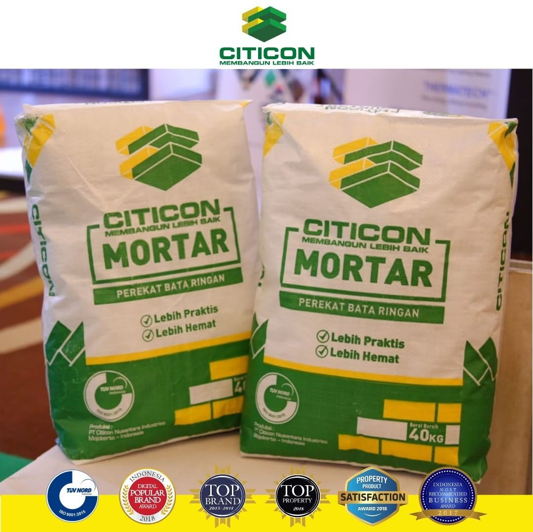 Semen mortar Citicon - Perekat Bata ringan - Panel Lantai dan Bata ...