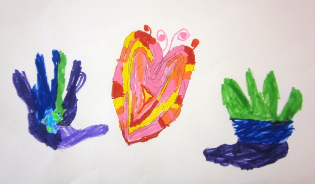 Art is Basic-- Art Teacher Blog: Cool Hands, Warm Heart-- Kindergarten