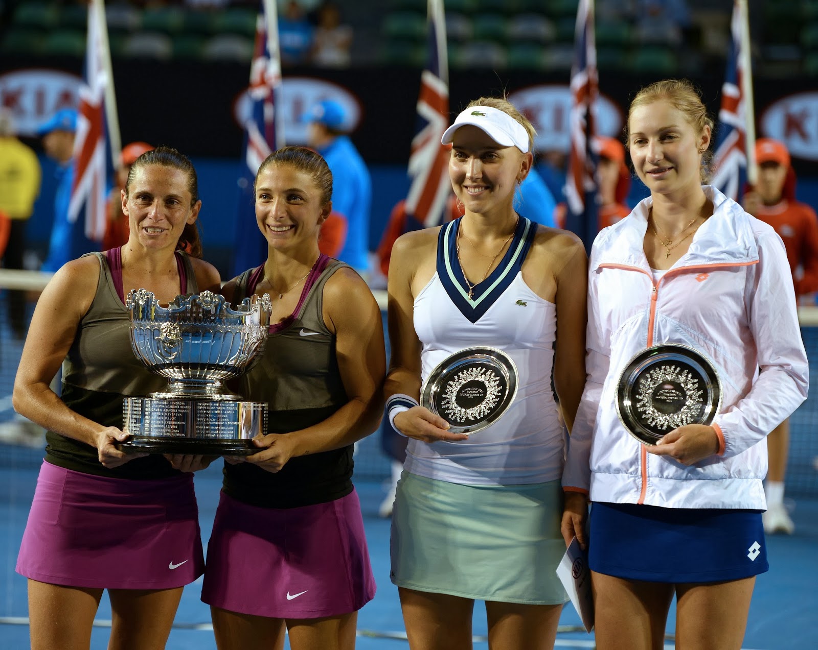 Australian Open 2014: Vinci, Errani won Women Doubles Title - Images ...