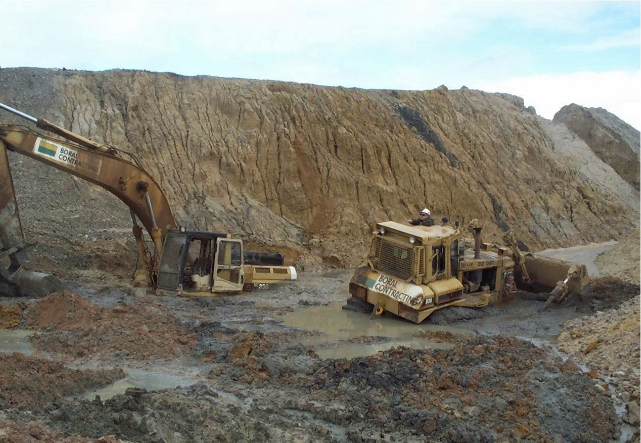 Industry Mayhem: Bogged Excavator and Dozer