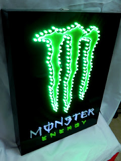 Wiki Neon Sign Blog: Monster Energy Drinks Neon LED Box Sign 17" x 13"