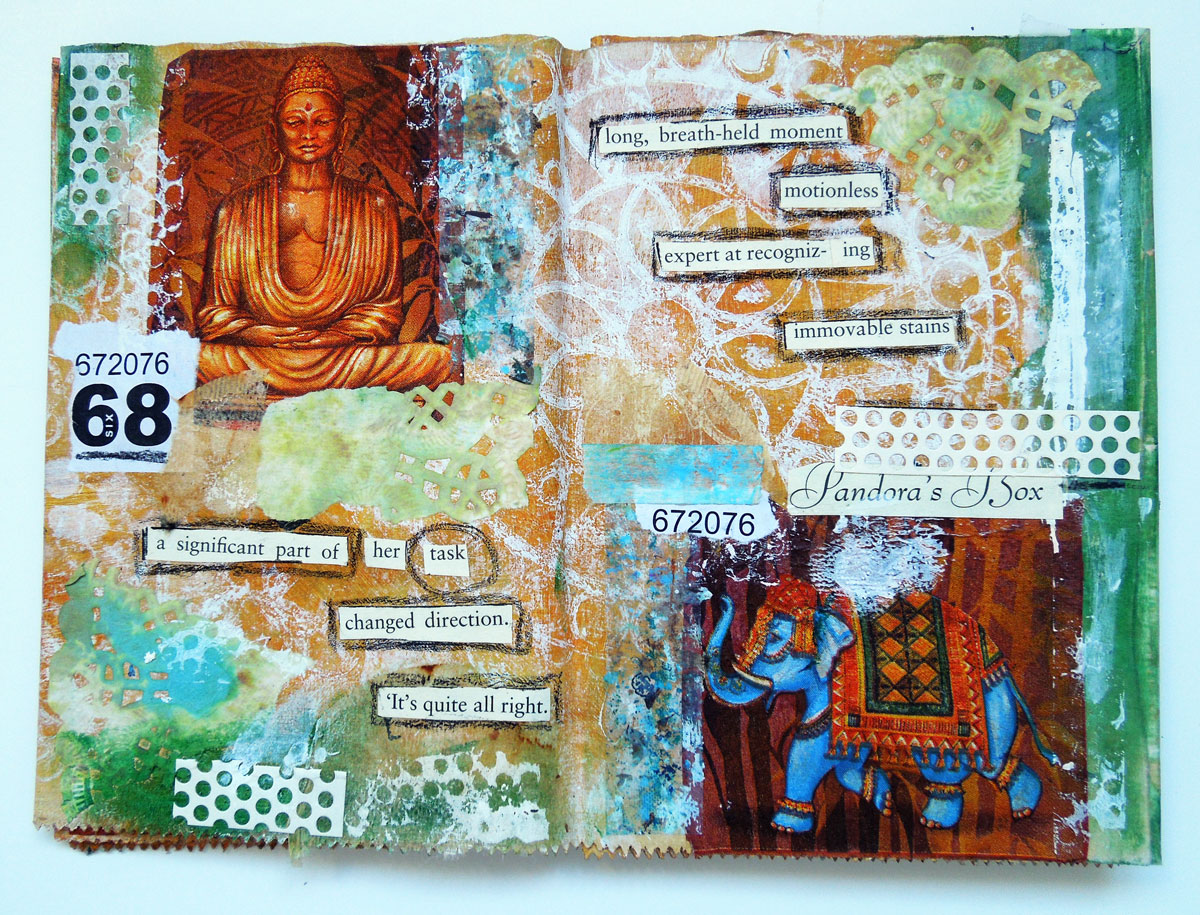 Inky Dinky Doodle: WOYWW #440: Journal from a paper bag