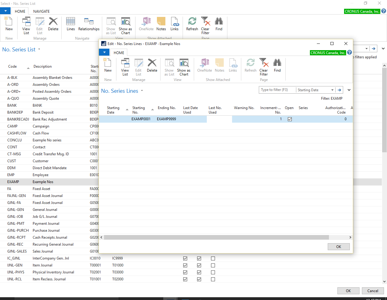 NAVISION For Beginners: Automatic No. Series in Nav