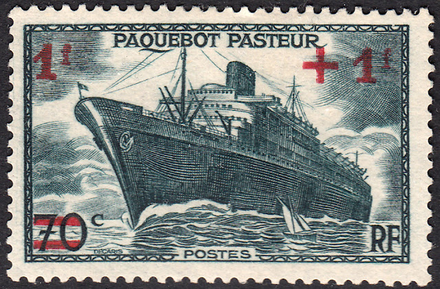 French Stamp Engravers!: France 1941 - SS Pasteur