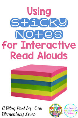Using Sticky Notes for Interactive Read Alouds - The Primary Punchbowl