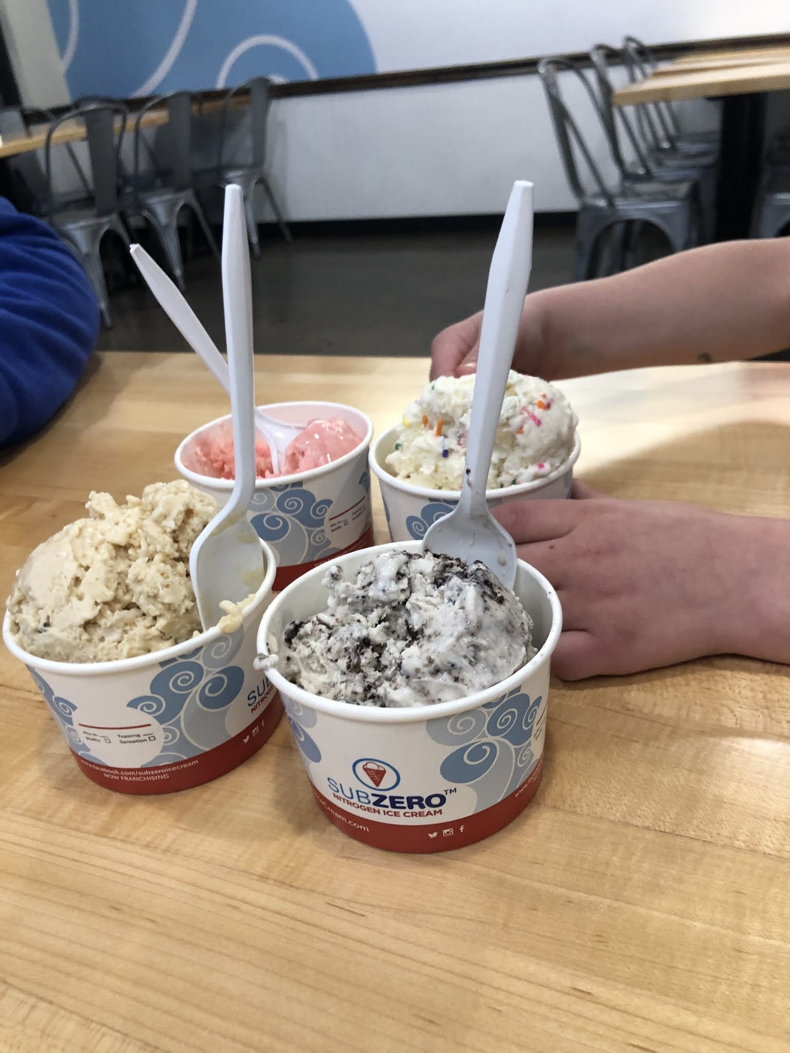 Sub Zero Nitrogen Ice Cream - Toddlin' Around Tidewater