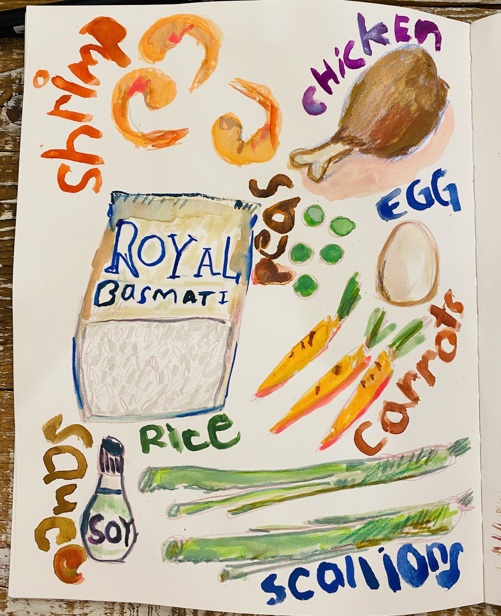 Mindy Lacefield: Fried Rice illustration