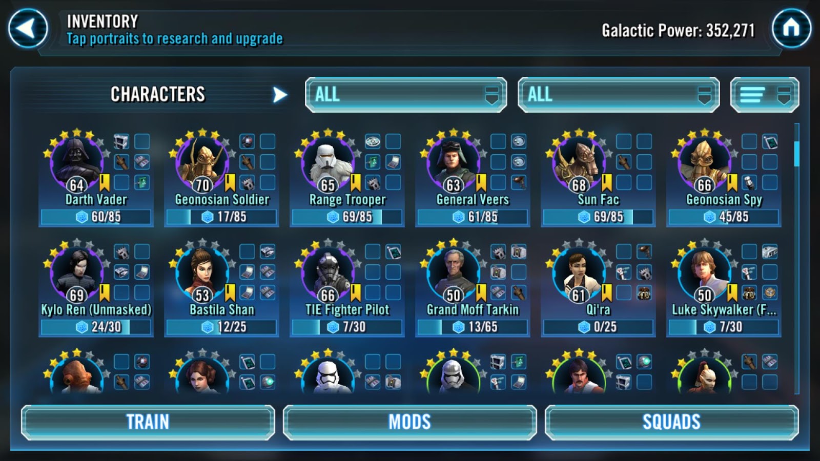 Games, Life and Other Thoughts: SWGoH Day 112 (60 min of gaming a day)