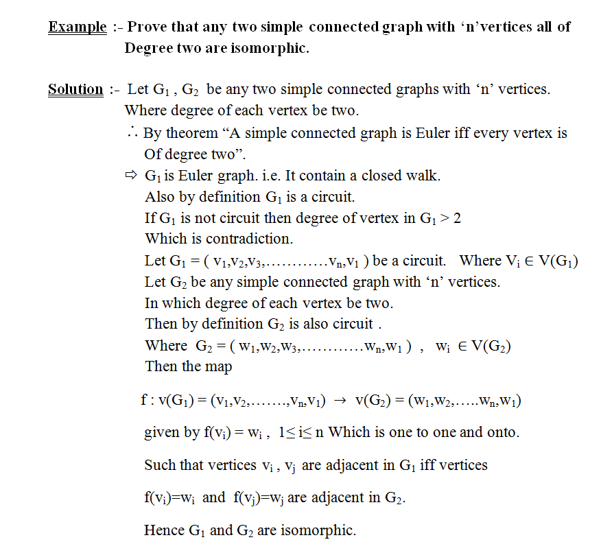Prove that any two simple connected graph with ‘n’vertices all of ...