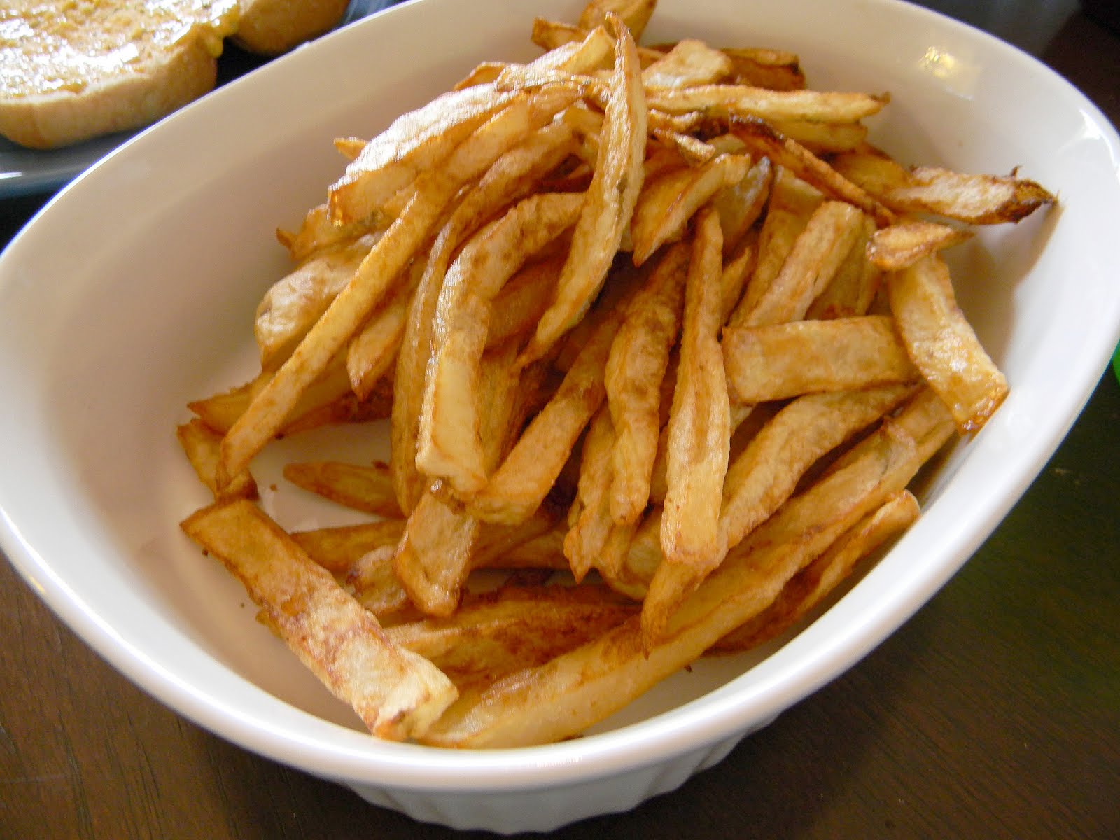 Part three: fries, and sauce. I found a recipe here - it's Emeril's ...