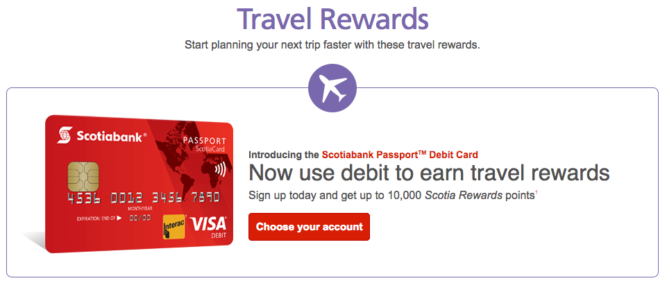 Scotiabank launches new Travel Rewards Debit Card - Rewards Canada