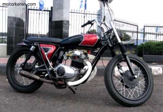 Modifikasi cb 100 125 150 classic glatik airbrush antik ala harley ...