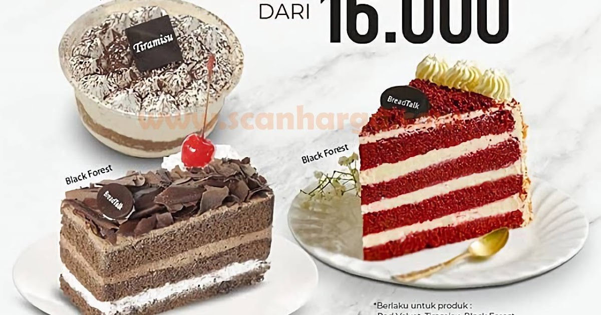 Promo BREADTALK SLICE CAKE! Harga Spesial hanya Rp 16.000 /potong ...