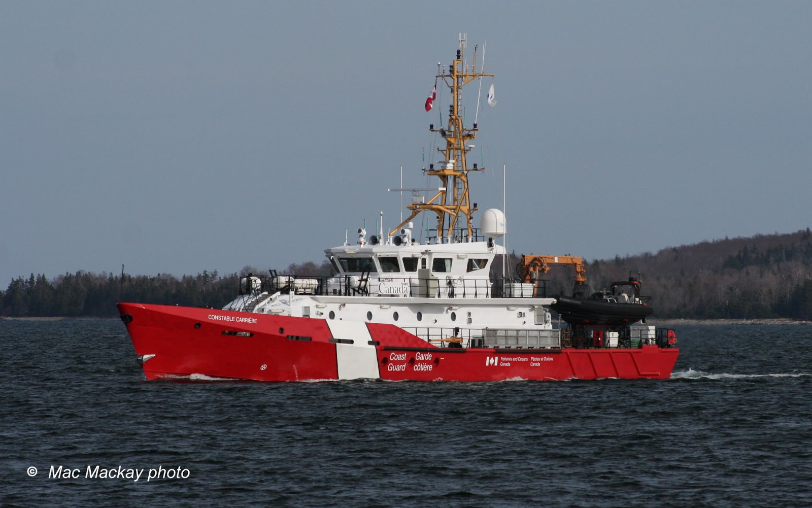 Shipfax: Constable Carrière - sea trials today