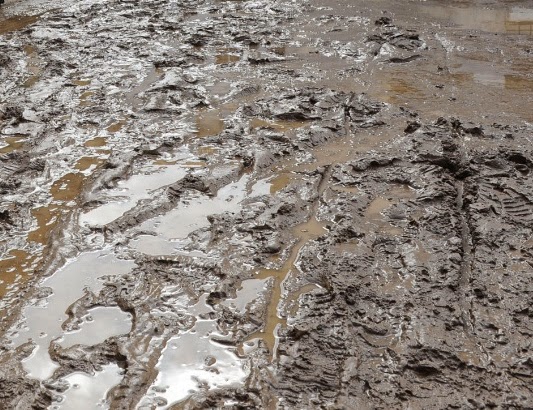 Lo Spigolatore: Il "Bel Paese", cava di fango.