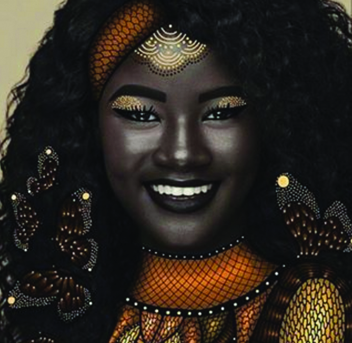 Angélica Italia: The darkest model in the world - Khoudia Diop from Senegal