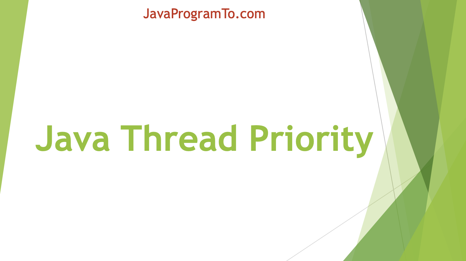 Java Thread Characteristic Thread Priority Multithreading