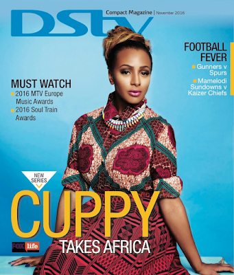 Billionaire daughter, DJ Cuppy on the Cover Of DSTV Compact Magazine