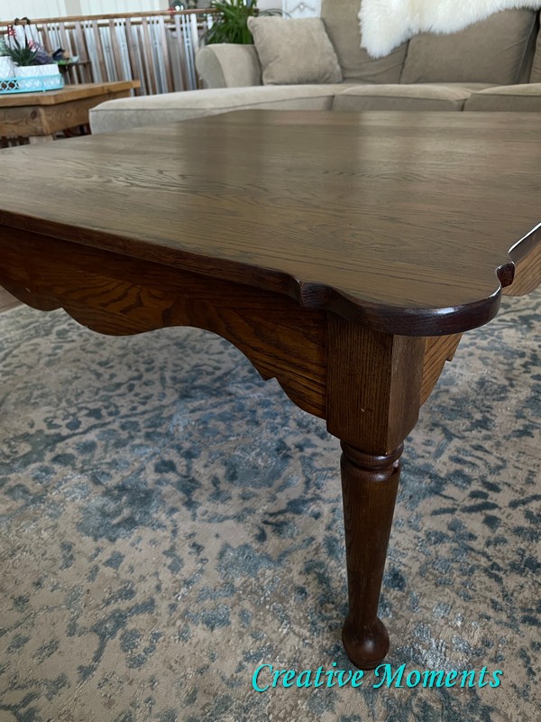 How I Reloved A Water Stained Table Top