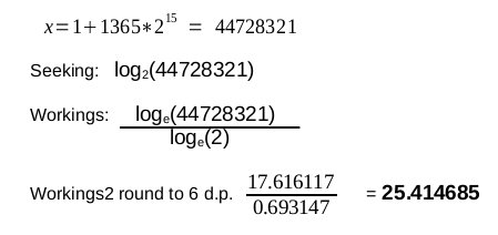 Gnumbers: log theory reminder - pari / gp useful