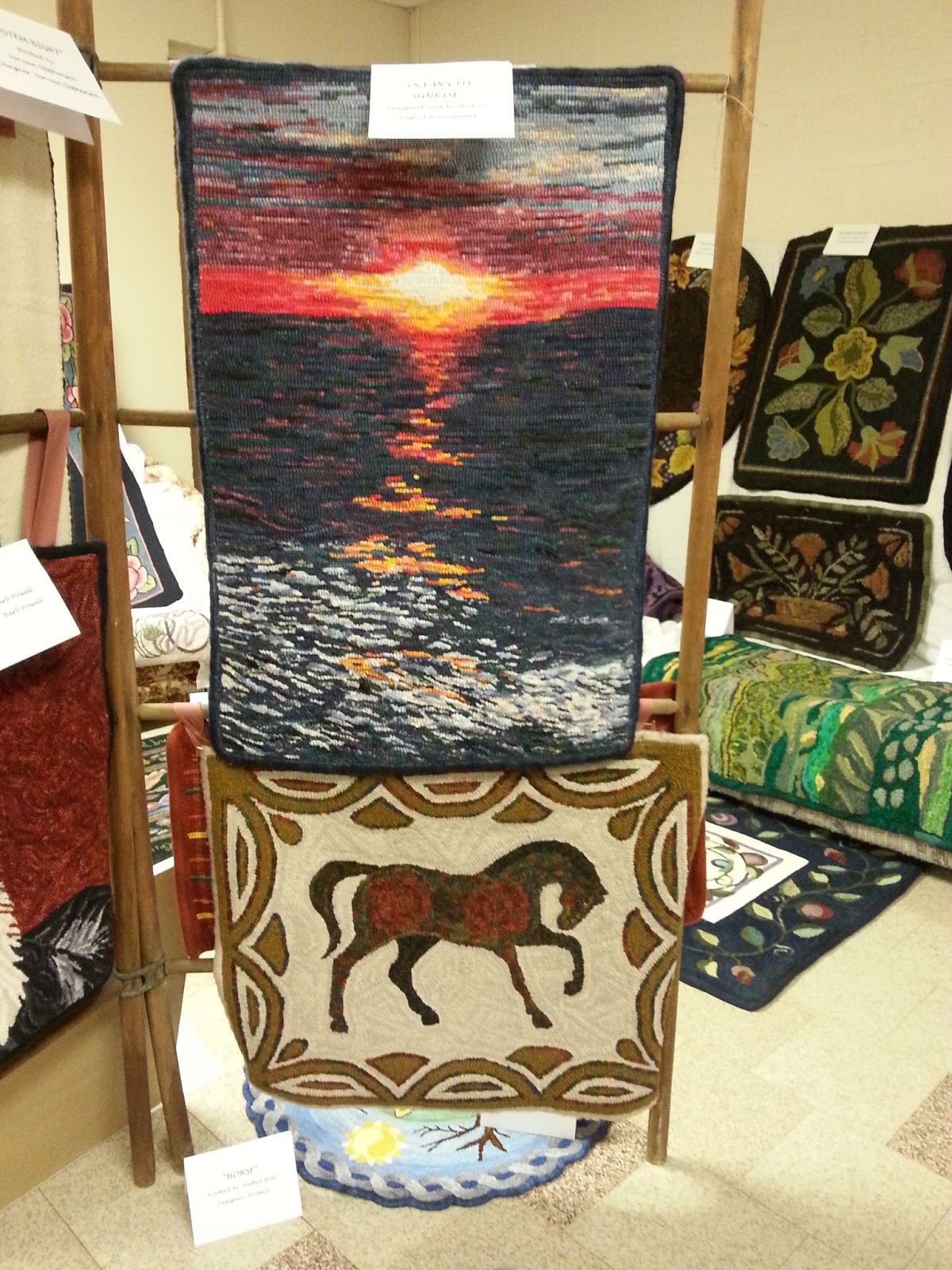 Wild West Rug Hookers: Prairie Rose Rug School Walking on Art