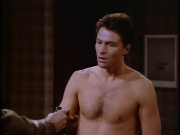 ausCAPS: Tim Daly shirtless in Wings 2-09 "Friends Or Lovers"
