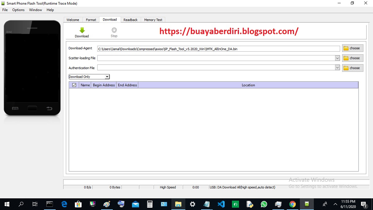 Cara Flash HP Android Lewat Laptop,PC Terbaru di SP Flash Tools