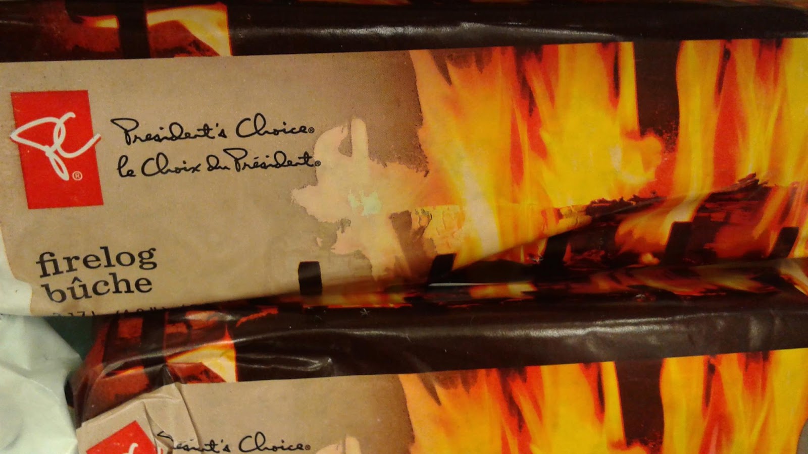 Avoiding Milk Blog: Presidents Choice Fire Logs Made From Nut Shells
