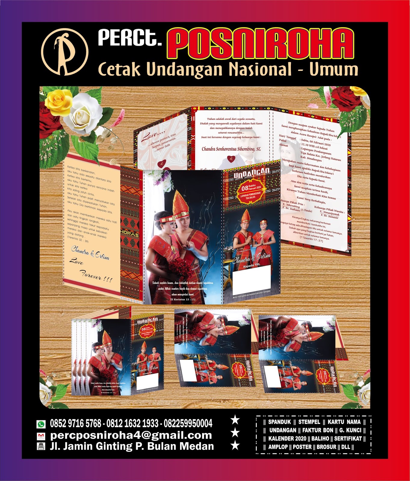 PERCETAKAN POSNIROHA: Cetak Undangan Pernikahan || Harga Bersahab t||