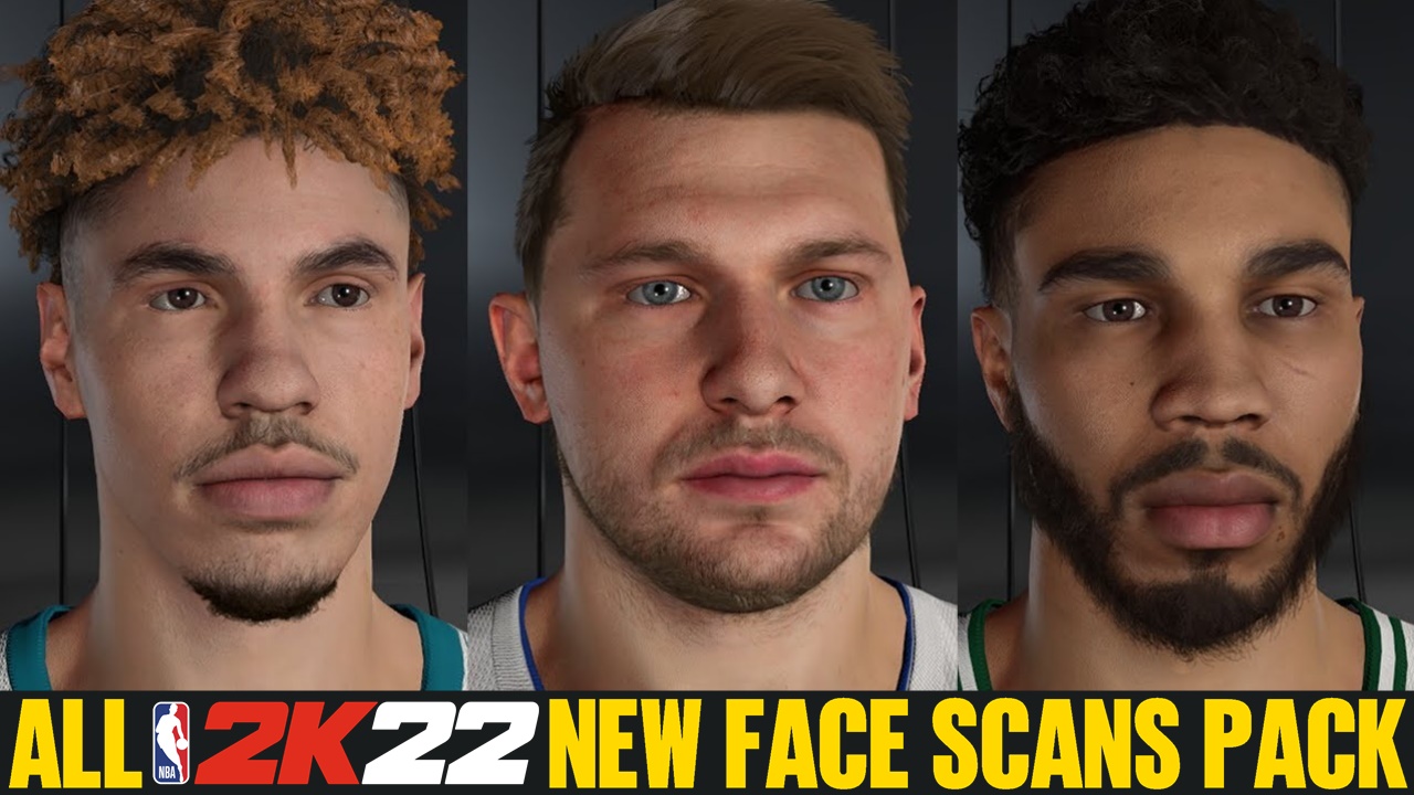 All NBA 2K22 New Face Scans Pack for NBA 2K21