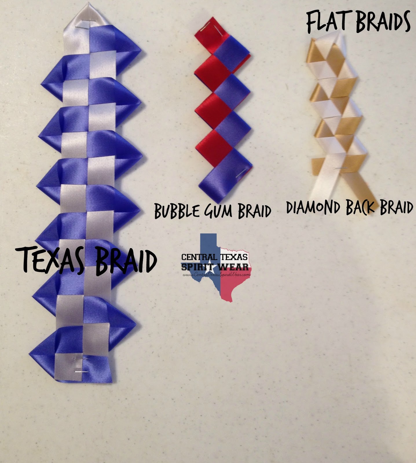 CentralTexasSpiritWear.com: Braid Descriptions