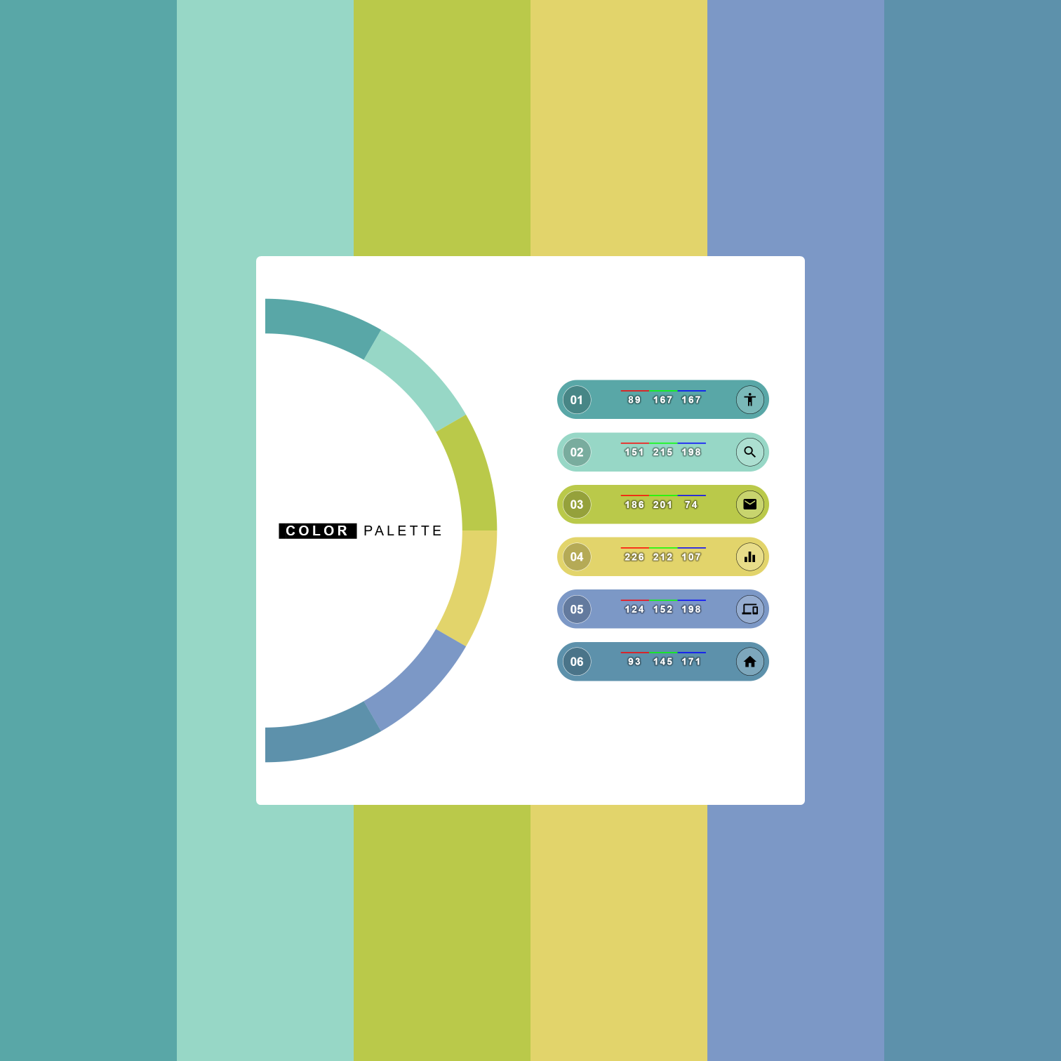 Color Palette 035 - PowerPoint Free