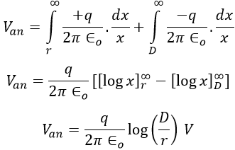 Capacitance of Single Phase & Three Phase Transmission Lines
