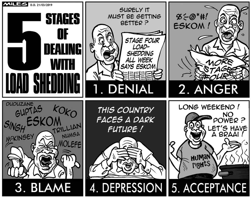 Cartoons by Miles: load shedding stages