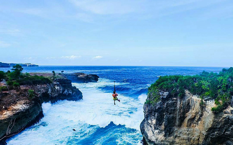 Abyss Zipline Nusa Ceningan Island, Challenging Flying Fox Activities ...