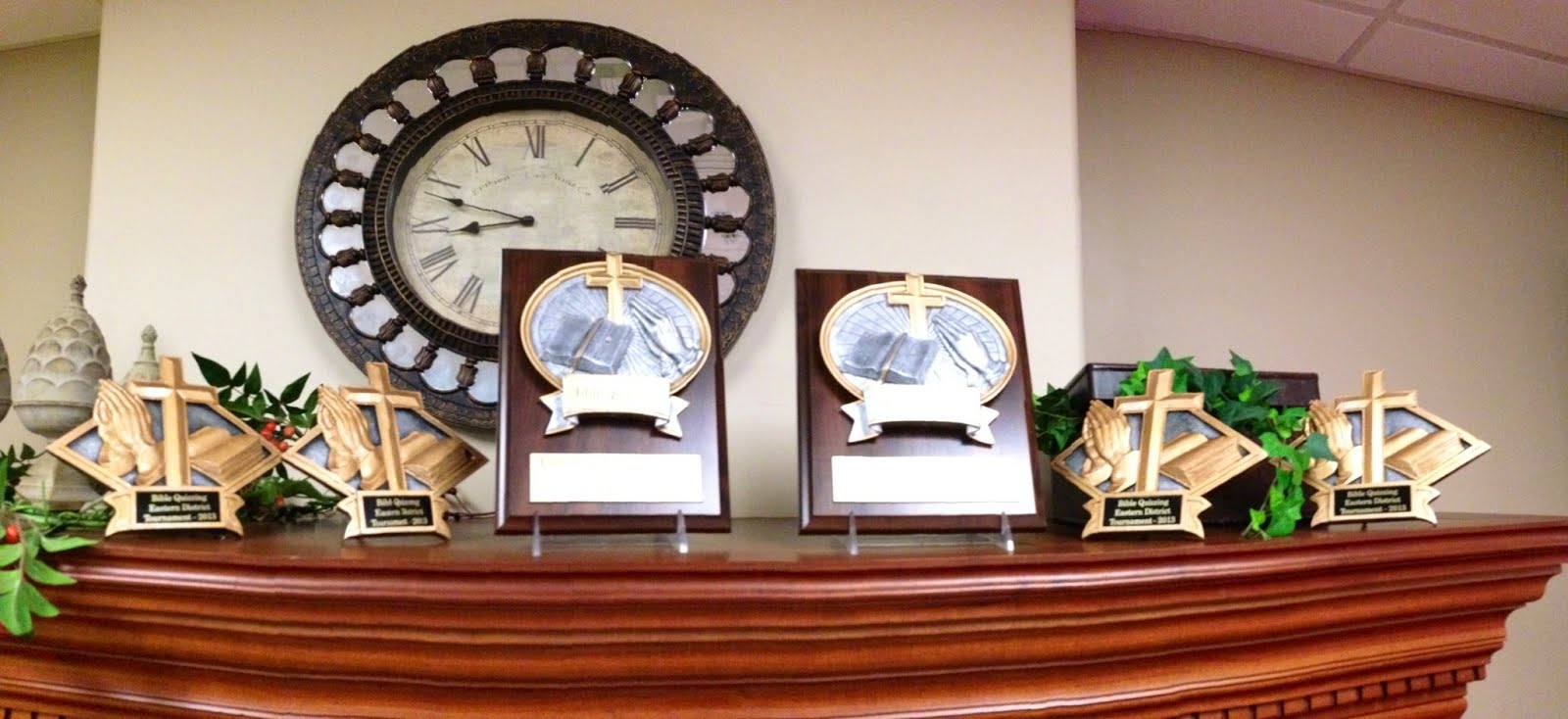 Monroe Bible Quiz Team: The Trophies. #biblequizzing